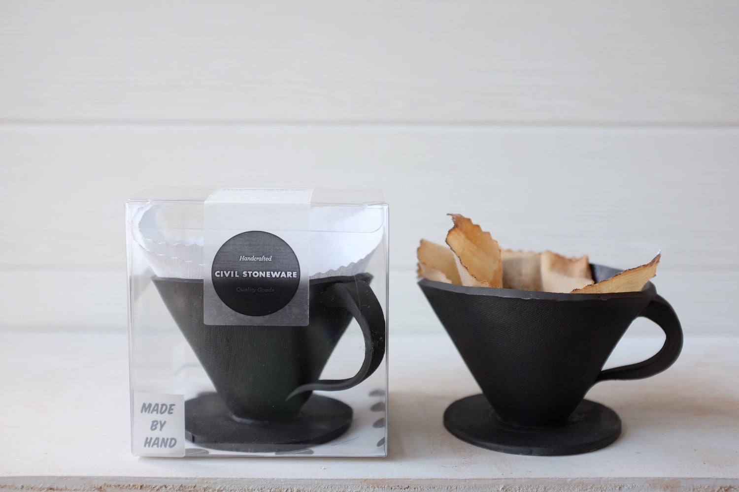 v60 Pour Over with Linen Filter – CIVIL STONEWARE